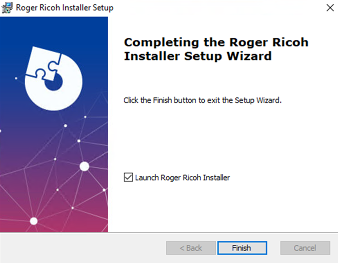 Using MyQ Roger Ricoh Installer
