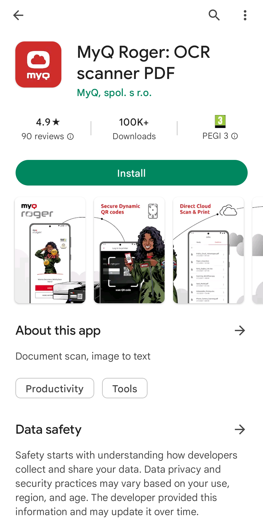 MyQ Roger Mobile Application Installation